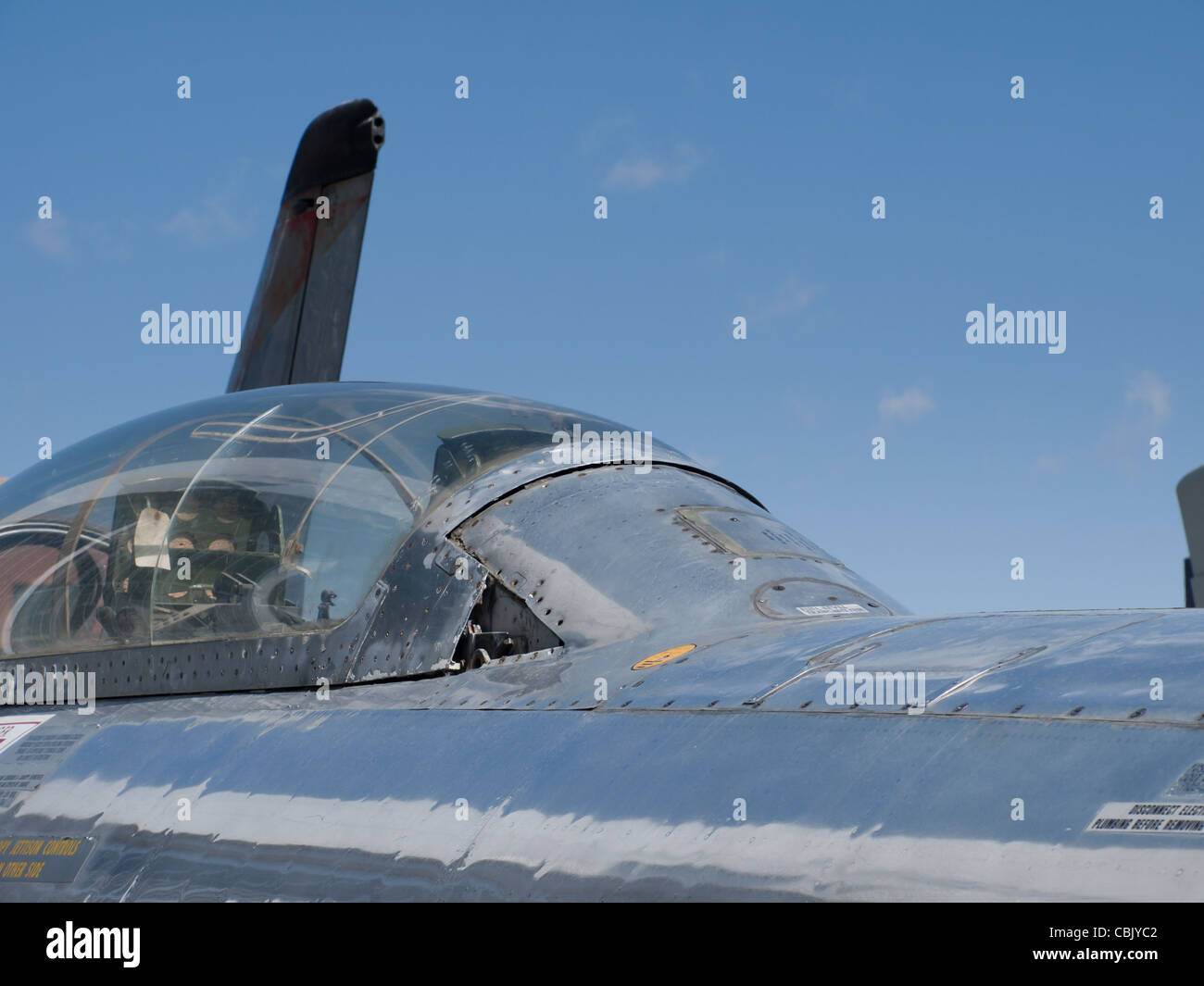 Old jet fighter of the US Air Force in Wing Over the Rockies Air and ...