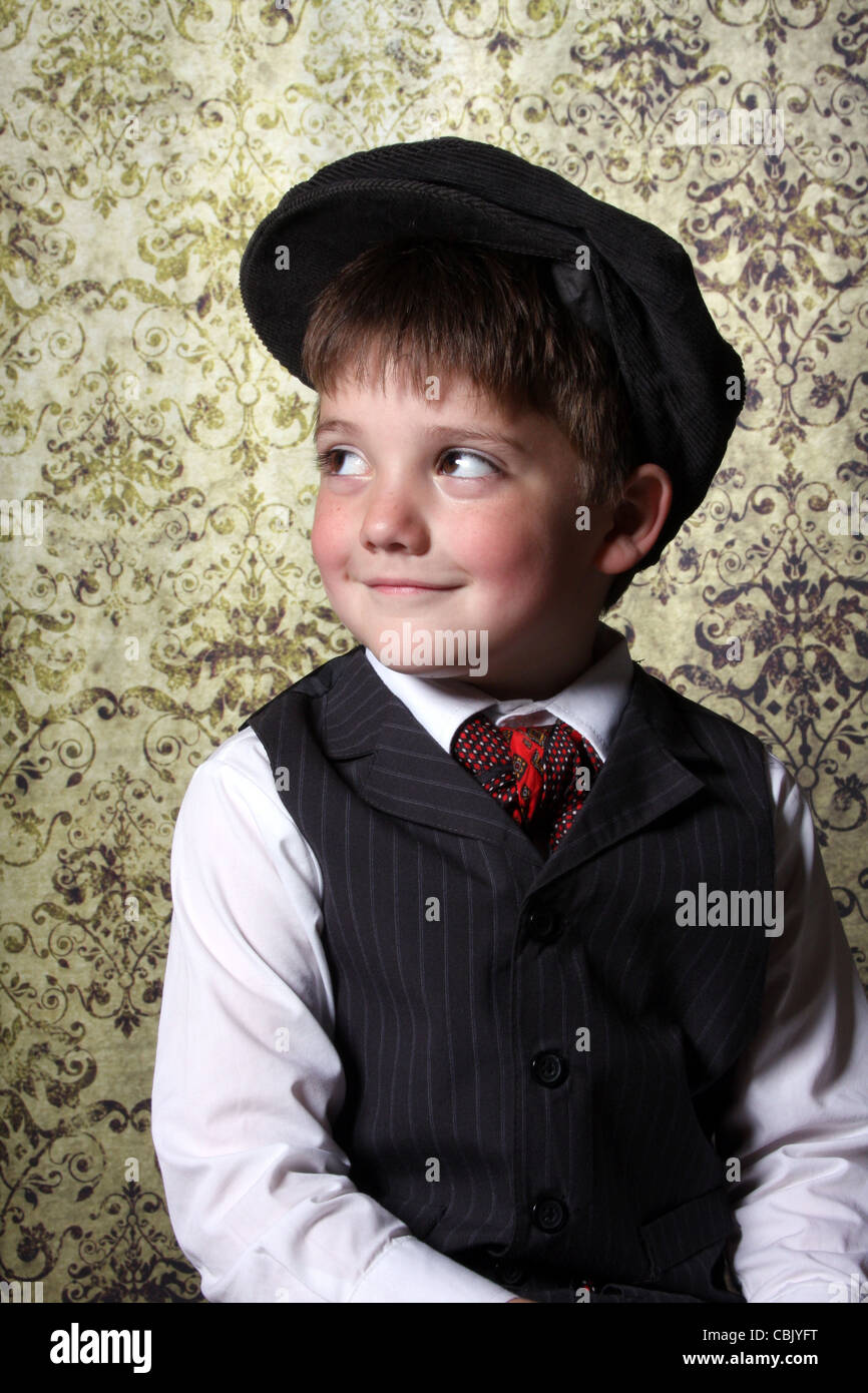 A vintage little boy Stock Photo - Alamy