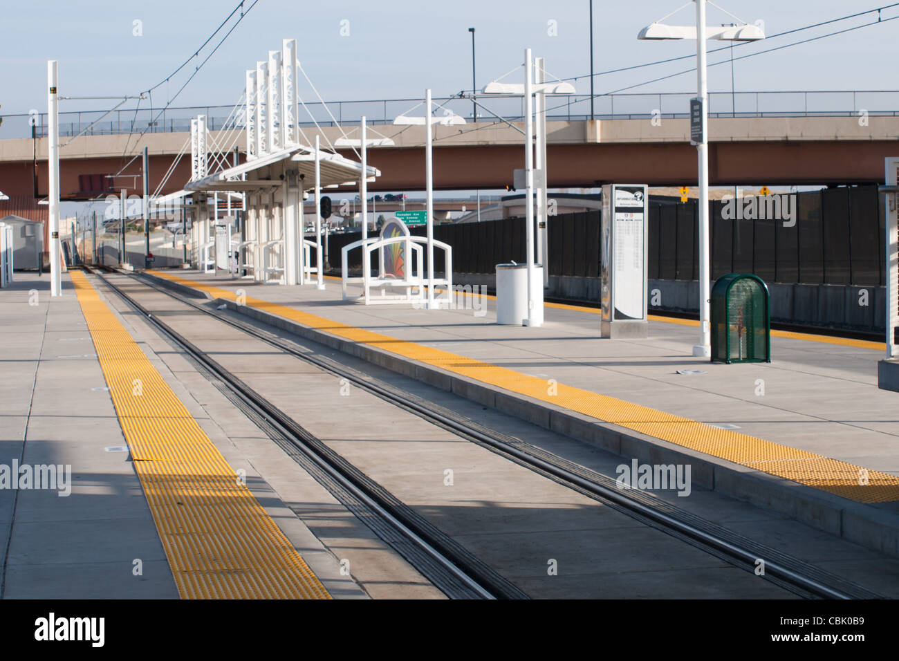 Light rail in Denver, Colorado Stock Photo - Alamy