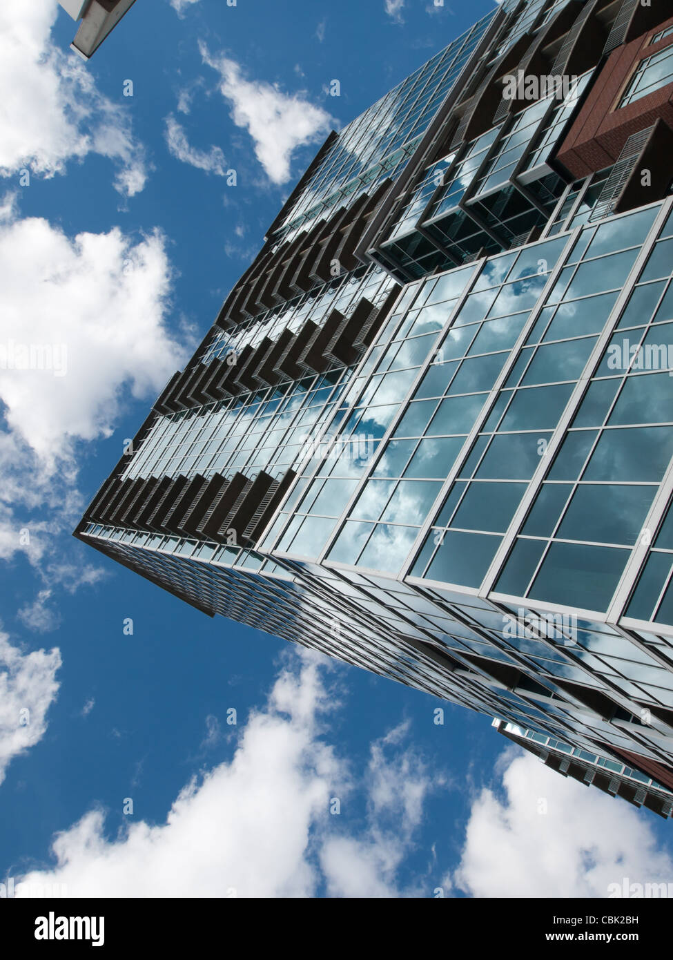Tall contemporary apartment building in Denver, Colorado Stock Photo ...