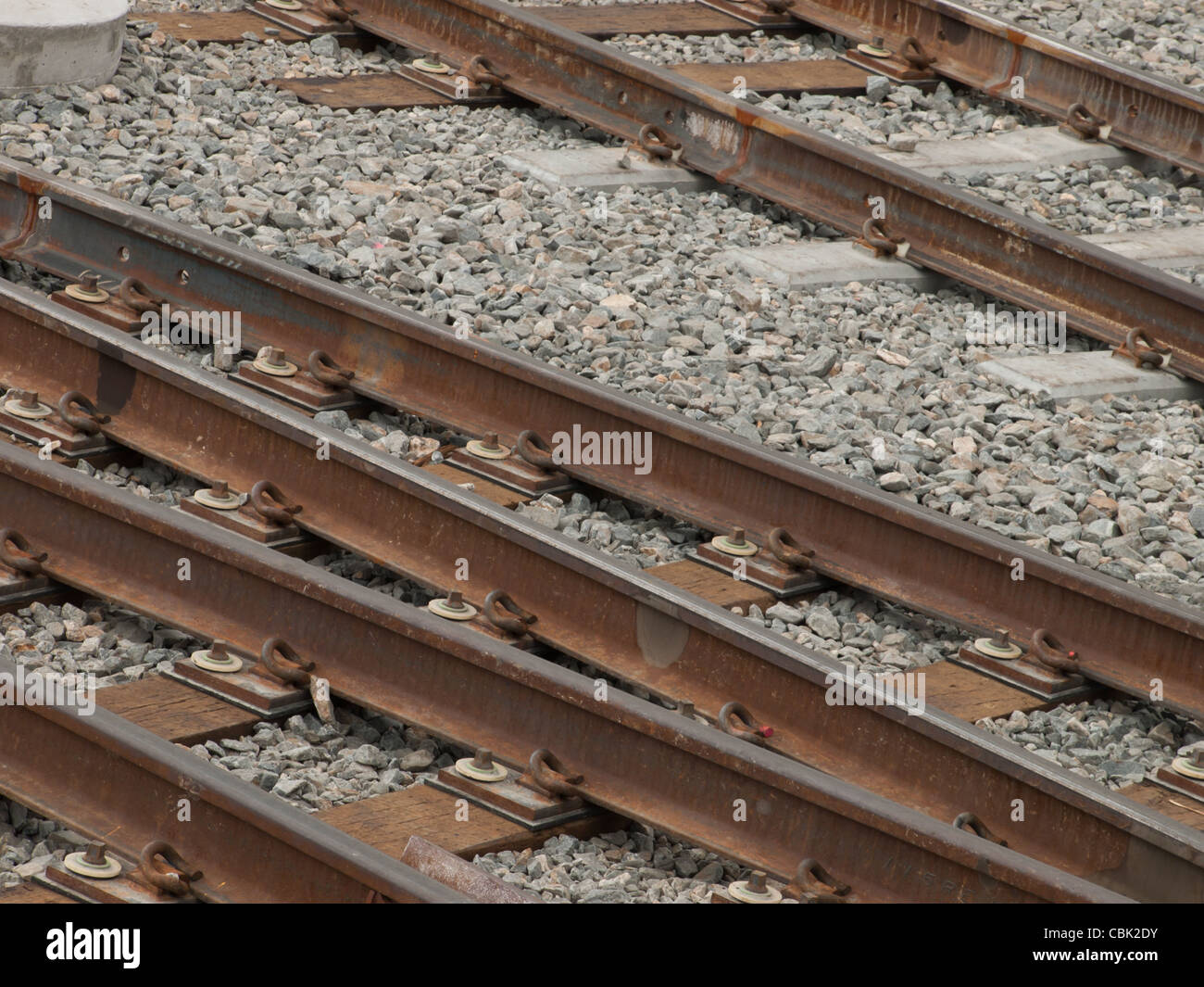 Tracks of the light rails in Denver, Colorado Stock Photo - Alamy