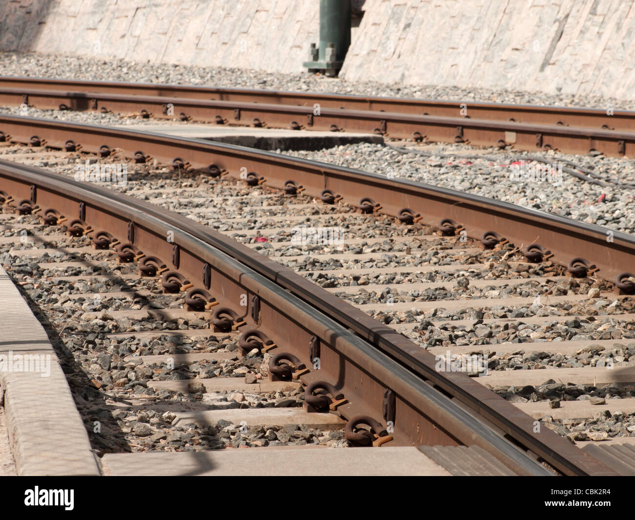 Tracks of the light rails in Denver, Colorado Stock Photo - Alamy