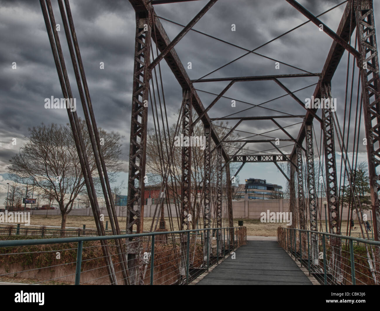 Old railroad bridge in downtown Denver, Colorado Stock Photo - Alamy