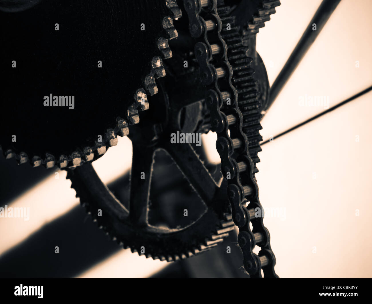 Gear of the clock machine of the clock on the Clock Tower in Denver ...