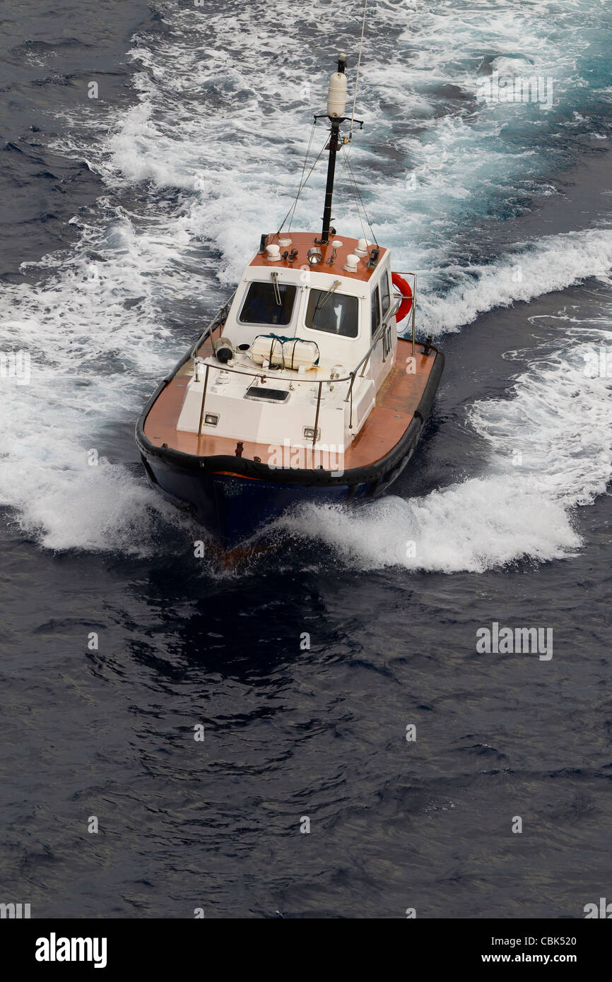Pilot Boat Bridgetown Barbados Caribbean Stock Photo - Alamy