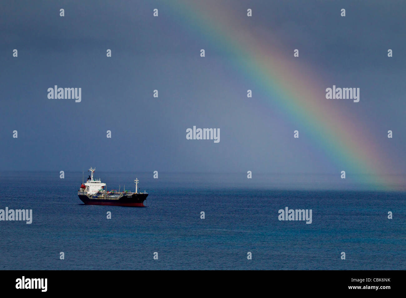 LPG Liquid Propane Gas Container Ship MV Coniston anchored under ...