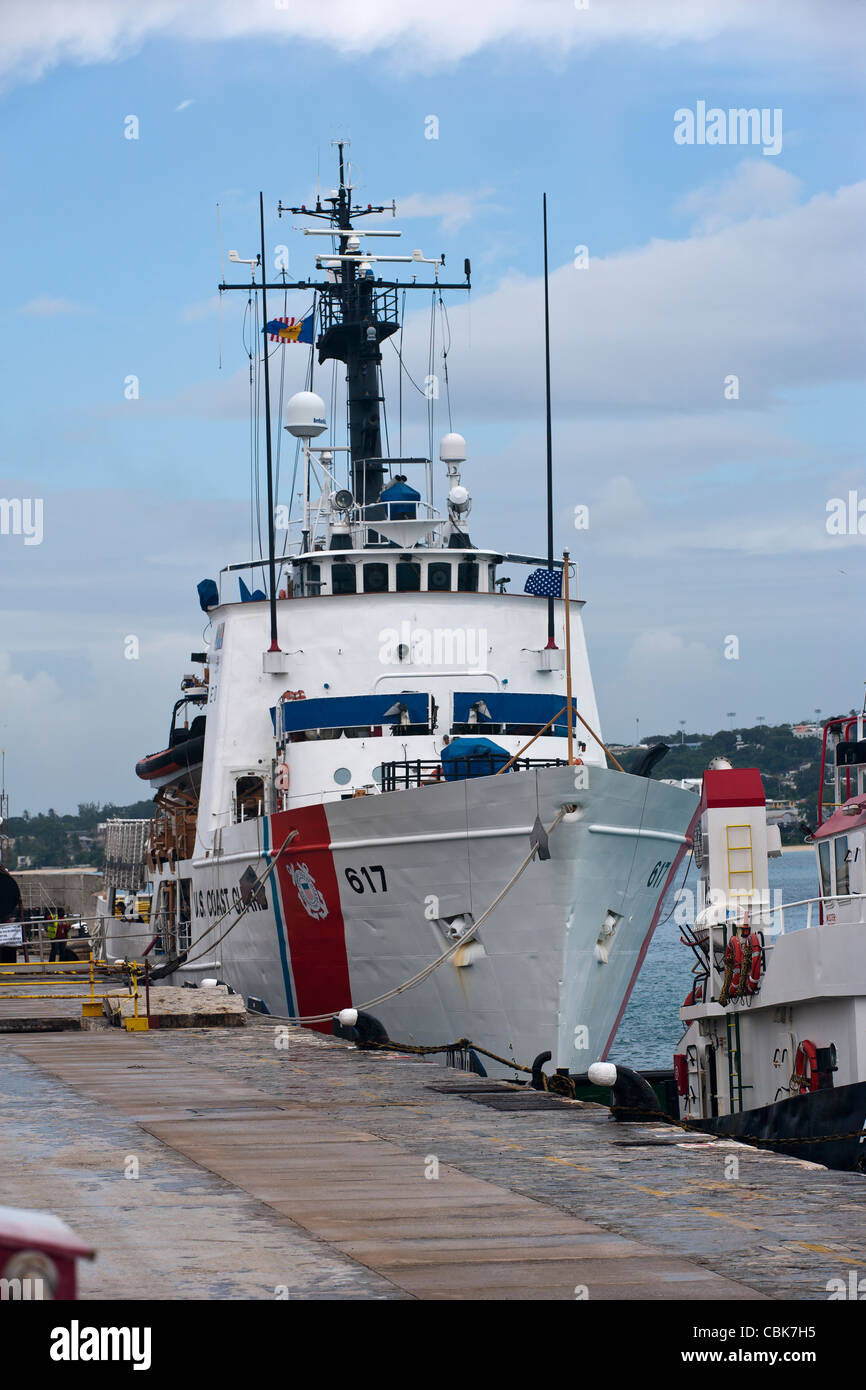 US Coast Guard Cutter Moored Bridgetown Barbados Stock Photo - Alamy