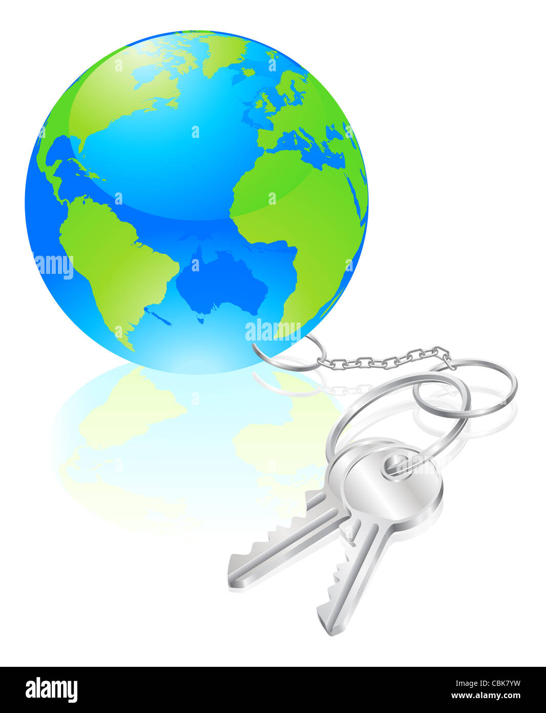 Keys to the world concept, metaphor for opportunity or success Stock ...