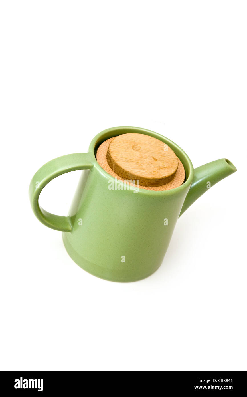 Green tea pot Stock Photo - Alamy