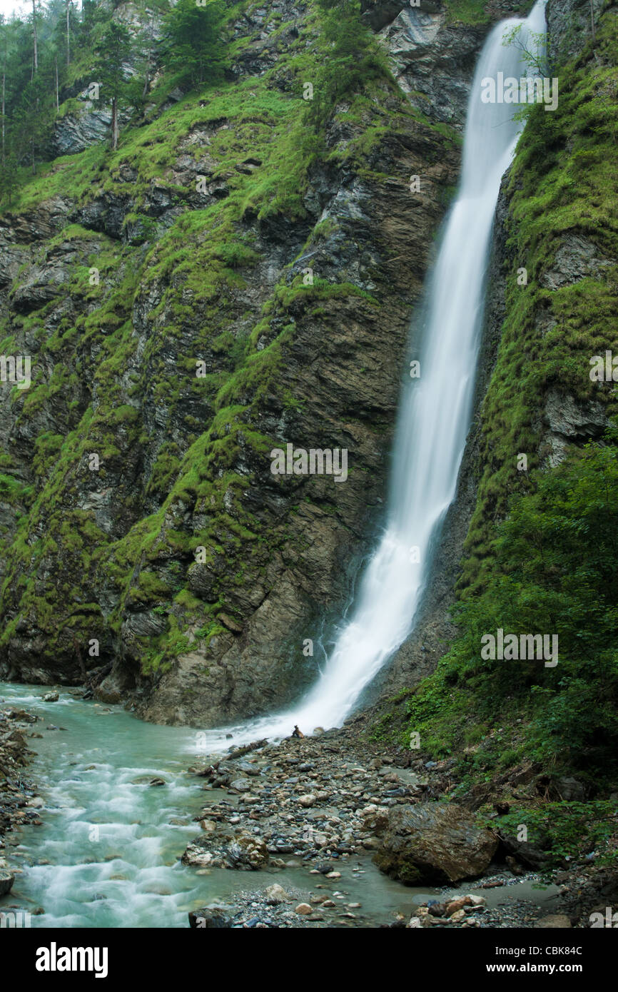 Waterfall in green nature in Austria Stock Photo - Alamy