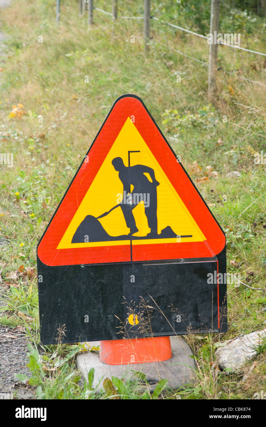 Road Work Sign High Resolution Stock Photography and Images - Alamy
