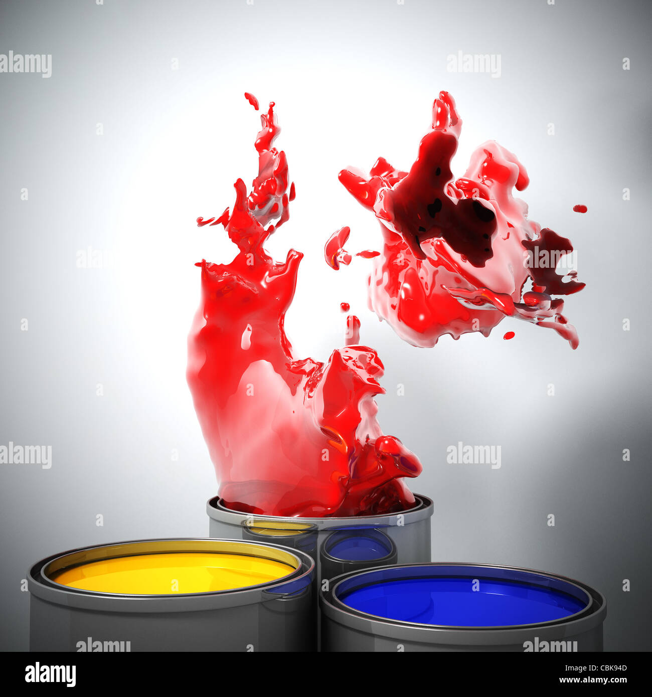 image 3d of color splash explosion background Stock Photo - Alamy