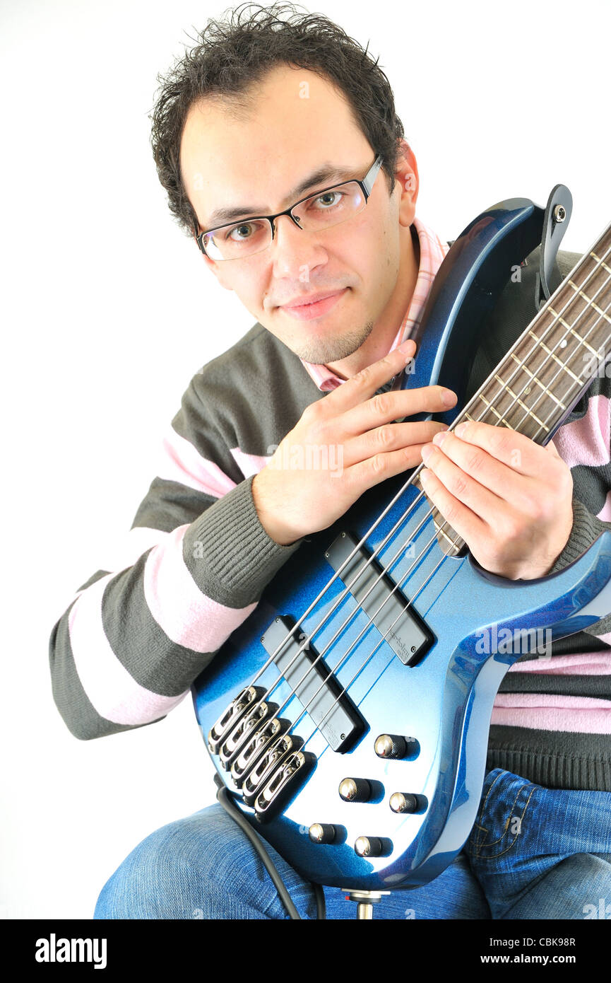 Bass guitar player hi-res stock photography and images - Alamy