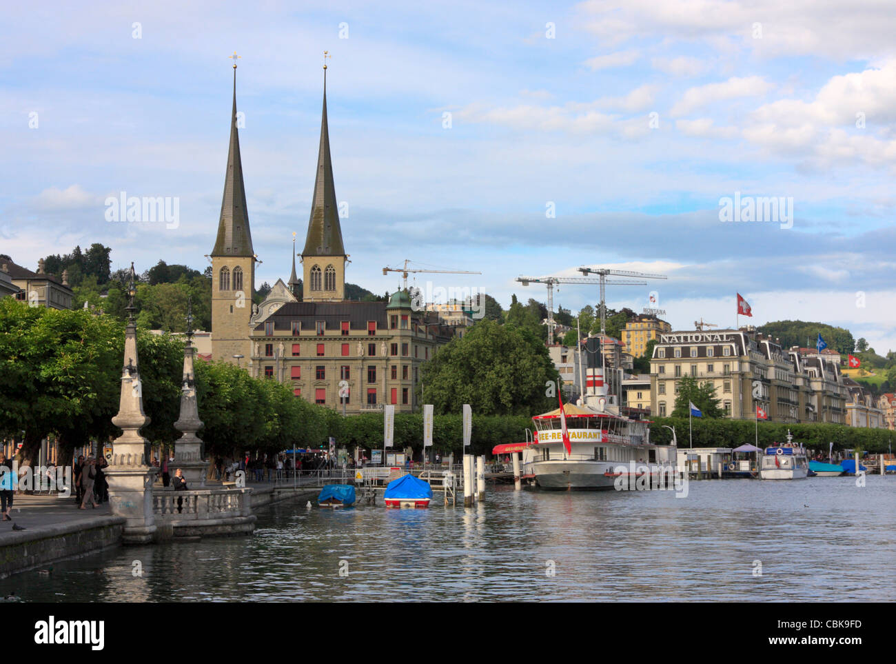St. Leodegar Church, Hofkirche, in Lucerne, Switzerland Stock Photo - Alamy