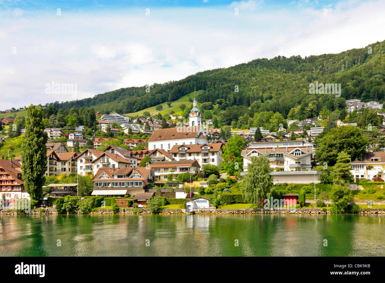The Lakefront of Walchwil, Kanton Zug, Switzerland Stock Photo - Alamy
