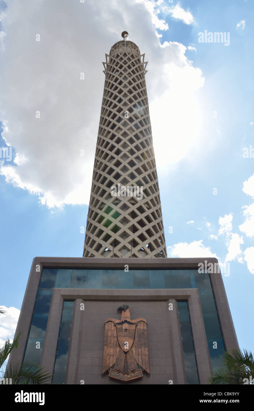 The landmark Cairo Tower built in the 1960s visible from throughout ...