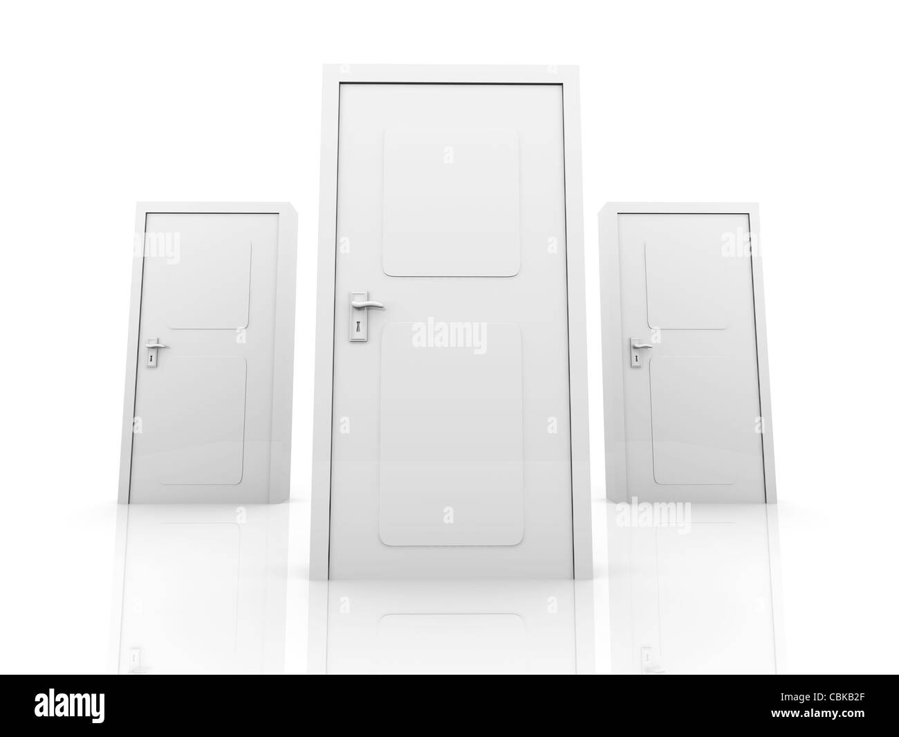 Choice doors Black and White Stock Photos & Images - Alamy