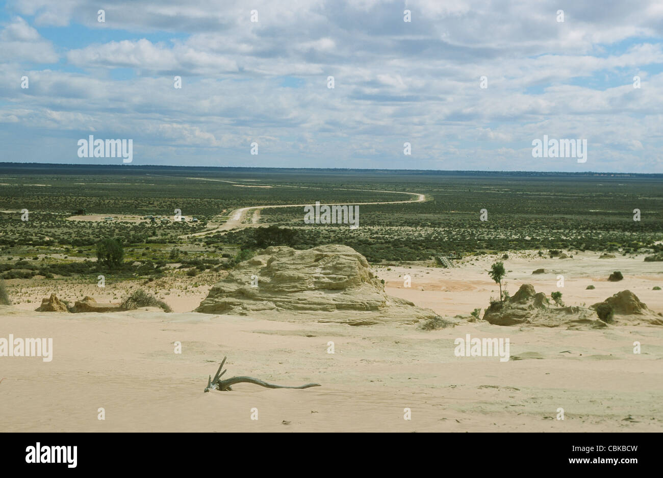Walls of China at Lake Mungo, a dry lake in the Outback of Southwestern ...