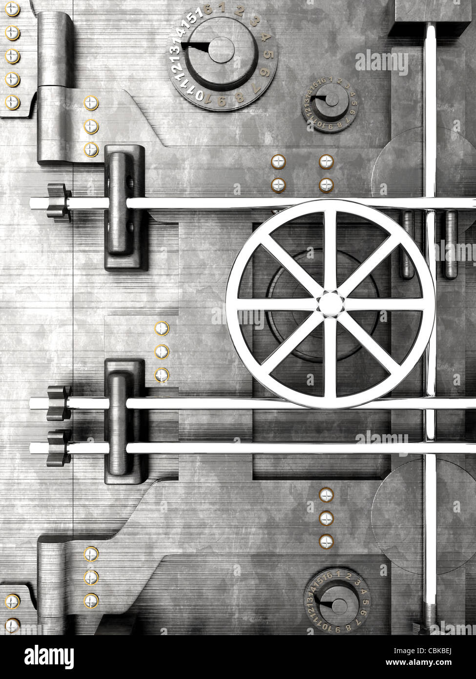 Vault door lock mechanism hi-res stock photography and images - Alamy