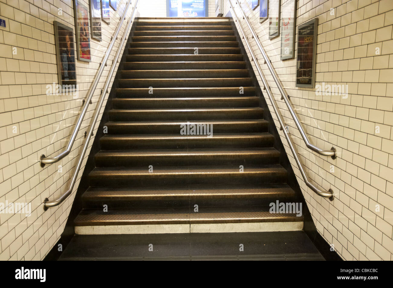 London underground stairs hi-res stock photography and images - Alamy
