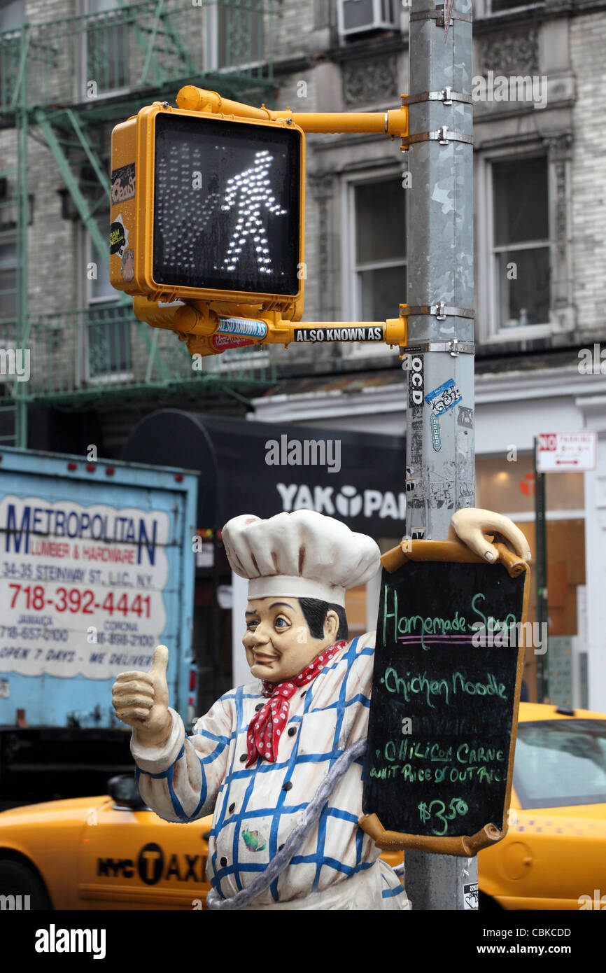 3d chef figure promoting an Italian Restaurant, Thompson Street ...
