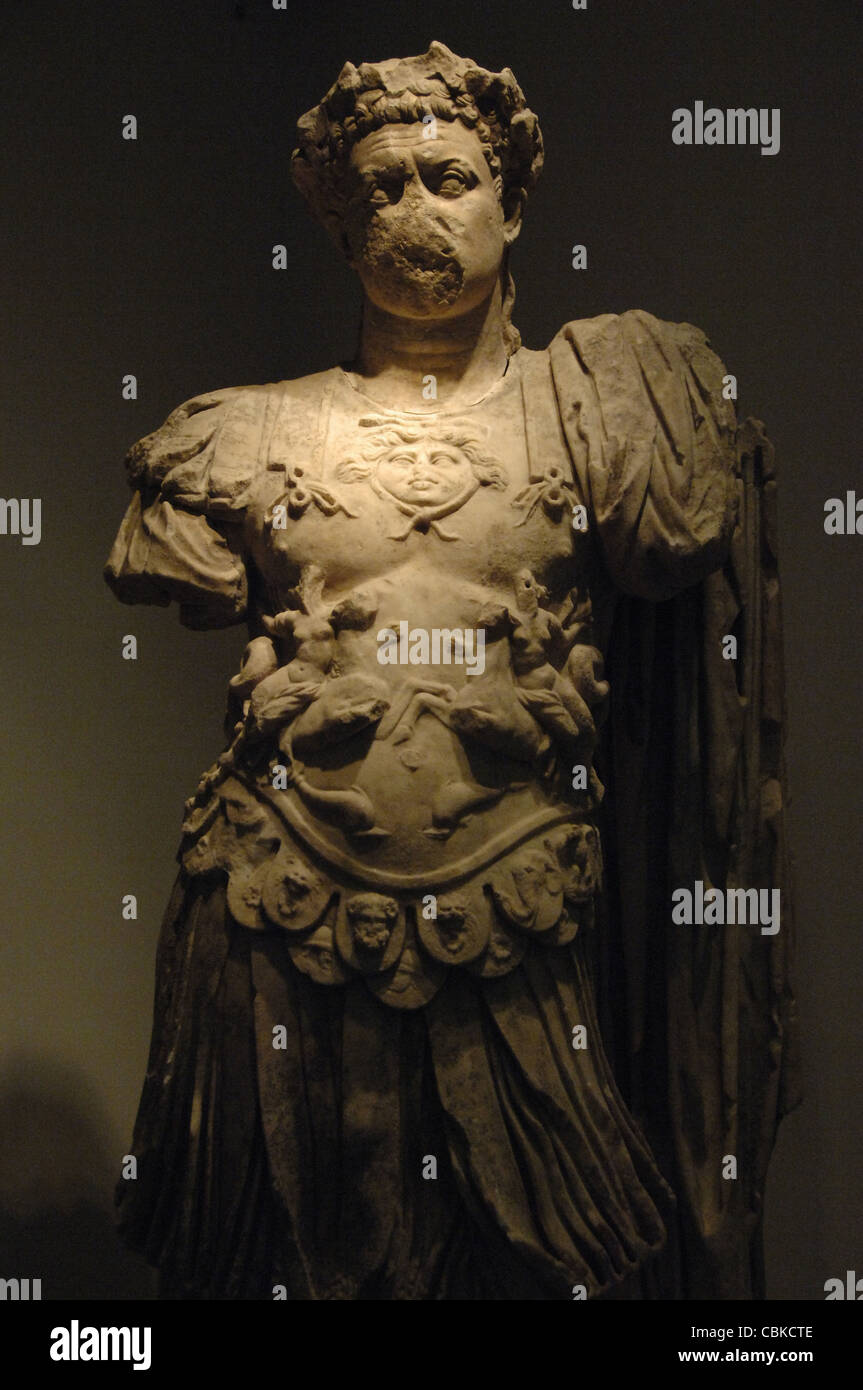 Titus (39-81). Roman Emperor. Flavian dynasty. Statue. Archaeological ...