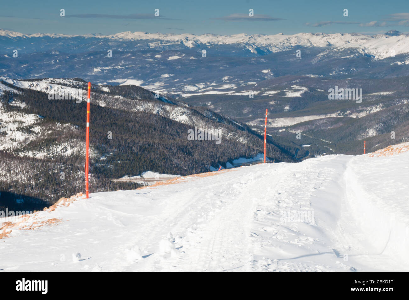 Snowcaped mountains in Berthoud Pass, Colorado Stock Photo - Alamy