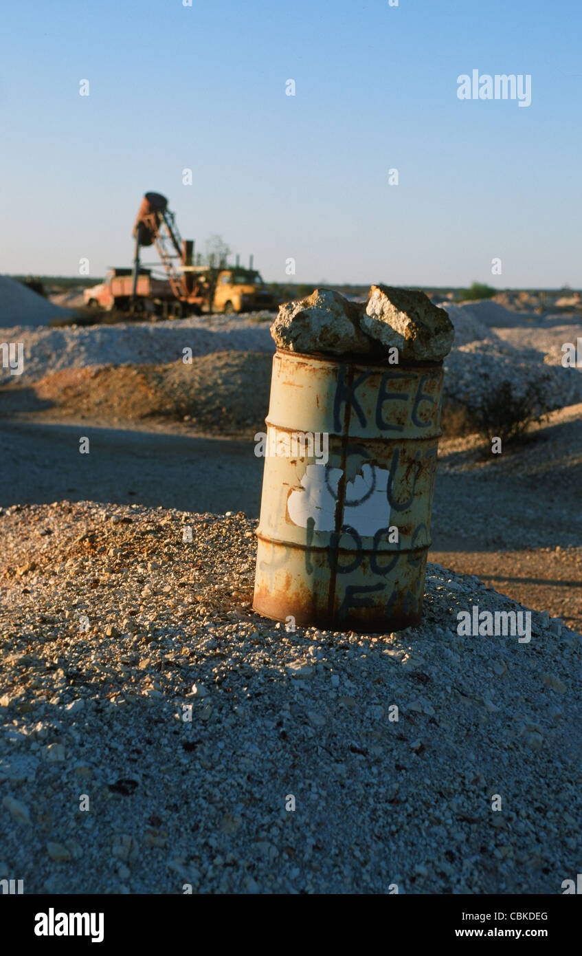 Opal claim at White Cliffs, Australia's oldest opal field, located in ...