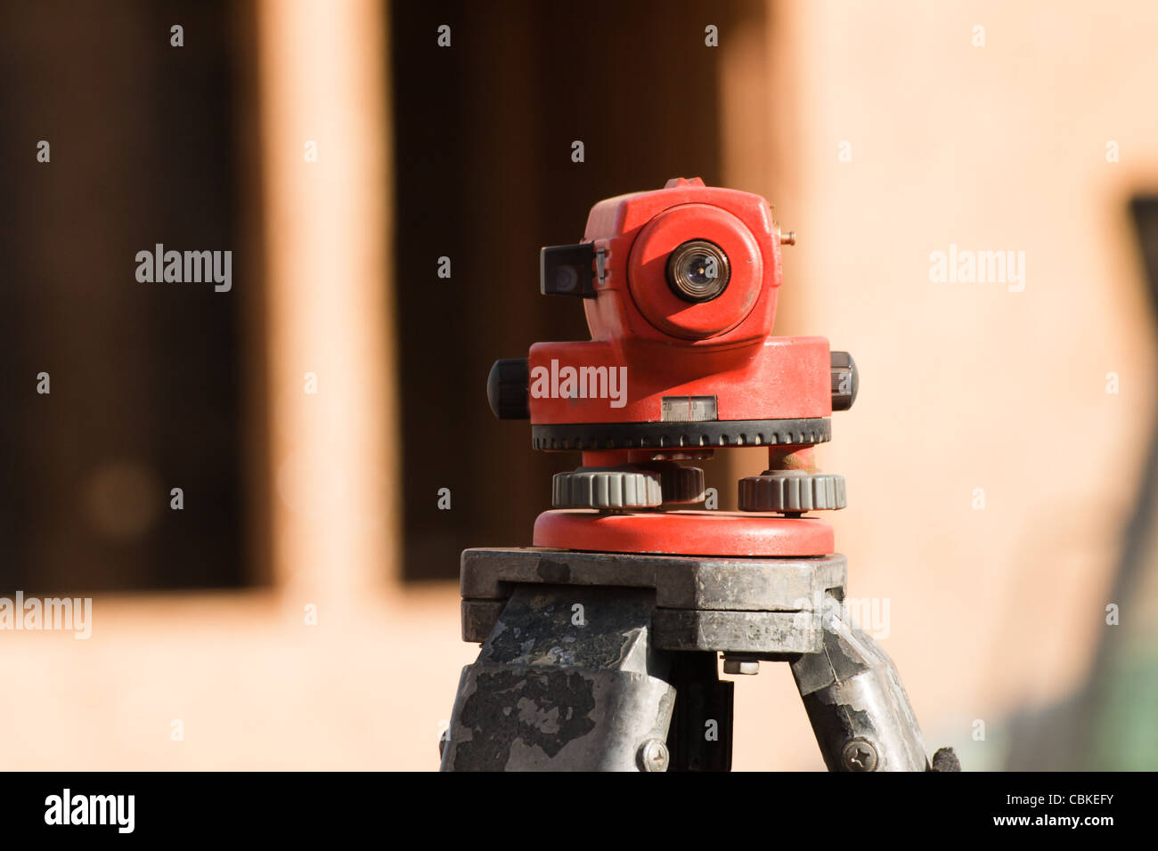 Equipment theodolite tool at construction site works Stock Photo - Alamy