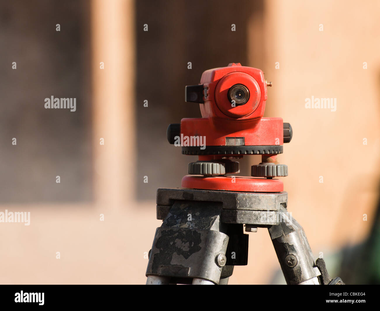 Equipment theodolite tool at construction site works Stock Photo - Alamy