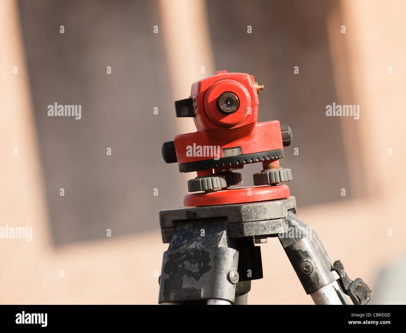 Equipment theodolite tool at construction site works Stock Photo - Alamy