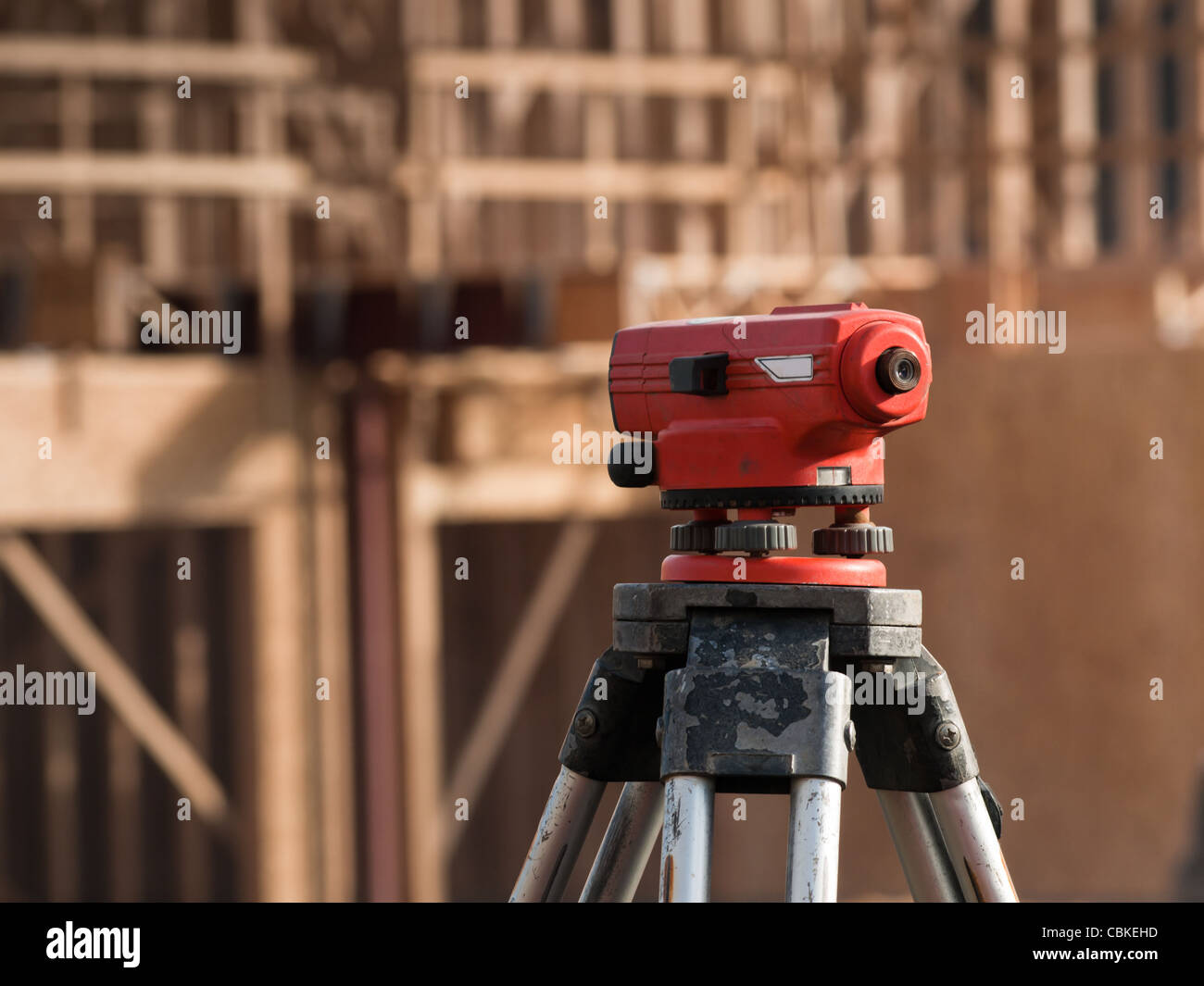Equipment theodolite tool at construction site works Stock Photo - Alamy