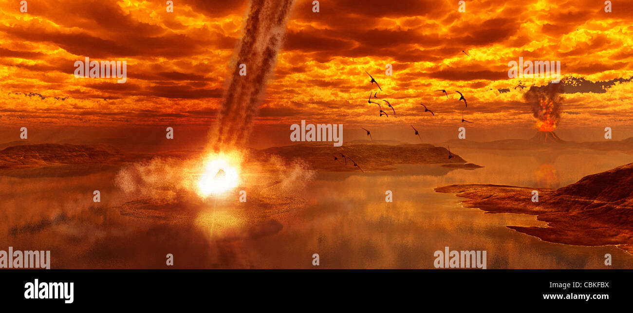 An artistic view of young Earth Stock Photo - Alamy
