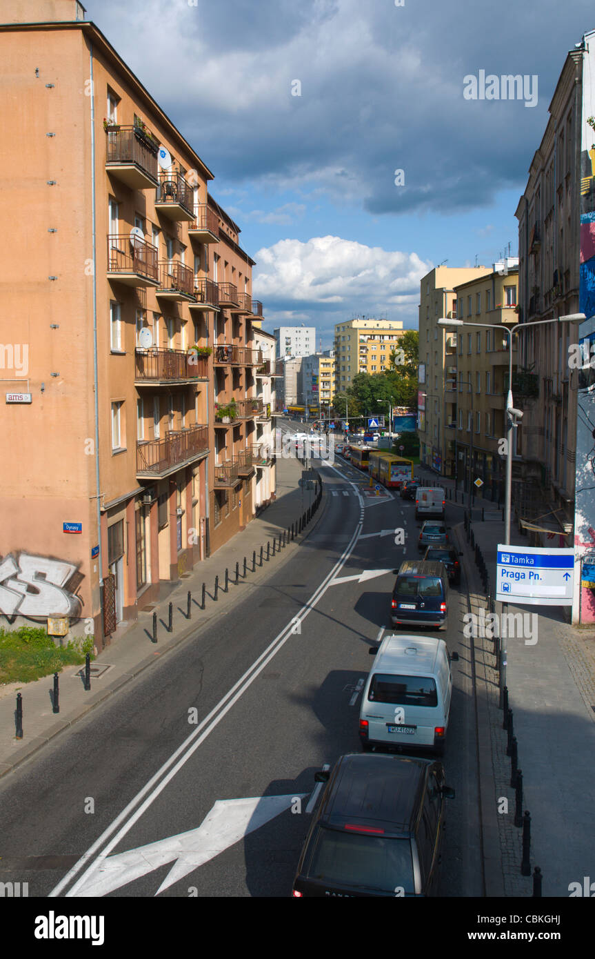Tamka street central Warsaw Poland Europe Stock Photo - Alamy