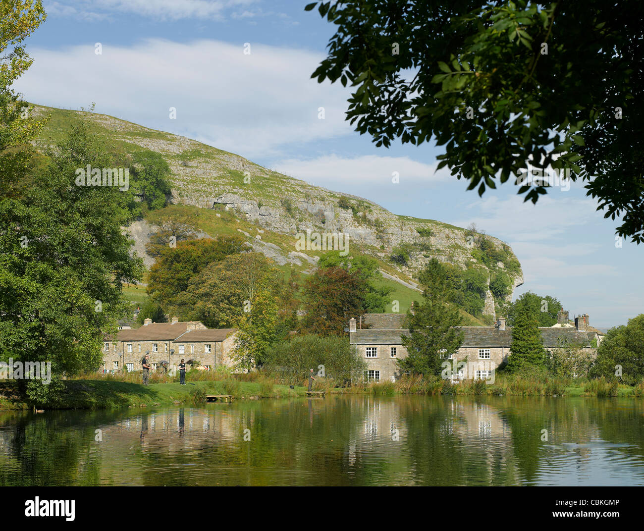 Kilnsey trout farm lake hi-res stock photography and images - Alamy