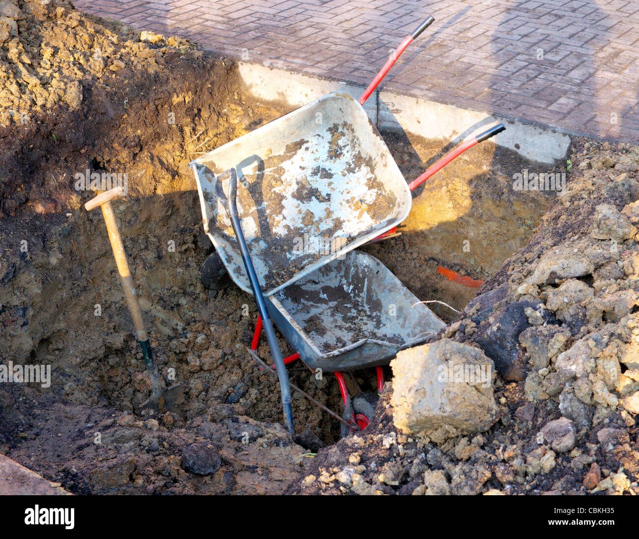 construction equipment in the pit Stock Photo - Alamy