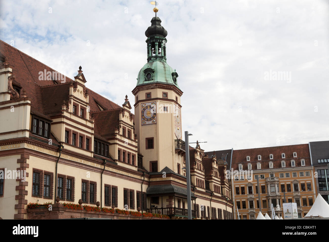 Leipzig old town hall clock tower hi-res stock photography and images ...