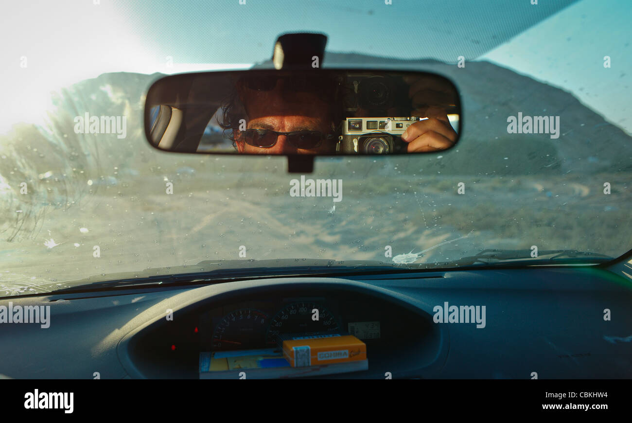 Car mirror self portrait hi-res stock photography and images - Alamy