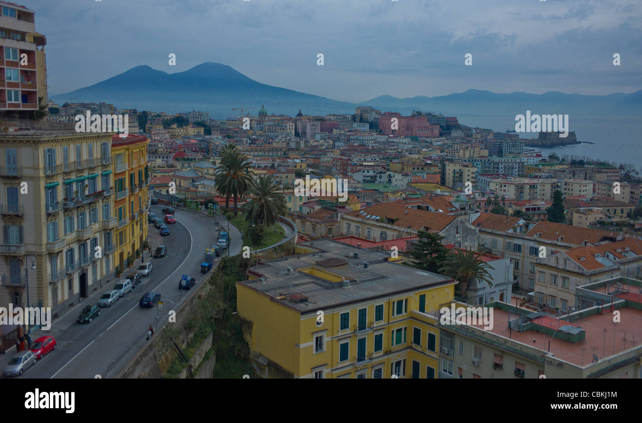 Napoly, Bay of Naples and Vesuvius, Italy Stock Photo - Alamy