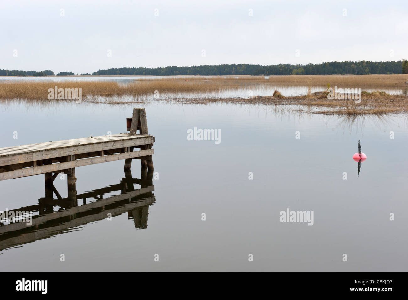 Bridge in lake Vänern in Sweden Stock Photo - Alamy