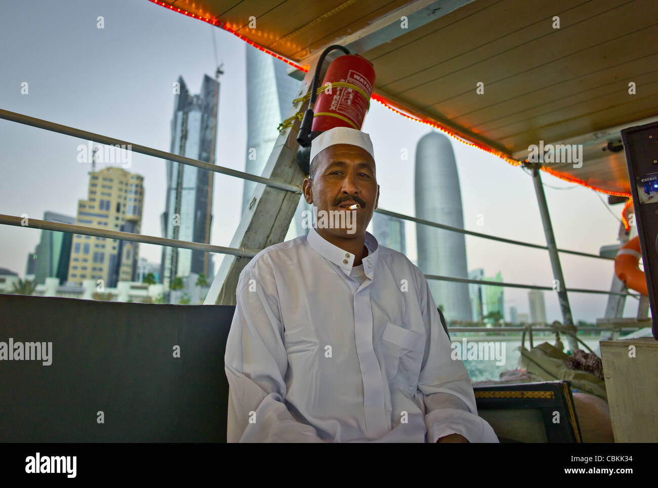 Doha , Qatar, boatman tourist, from the Doha Corniche Stock Photo - Alamy Doha , Qatar, boatman tourist, from the Doha Corniche Stock Photo - Alamy