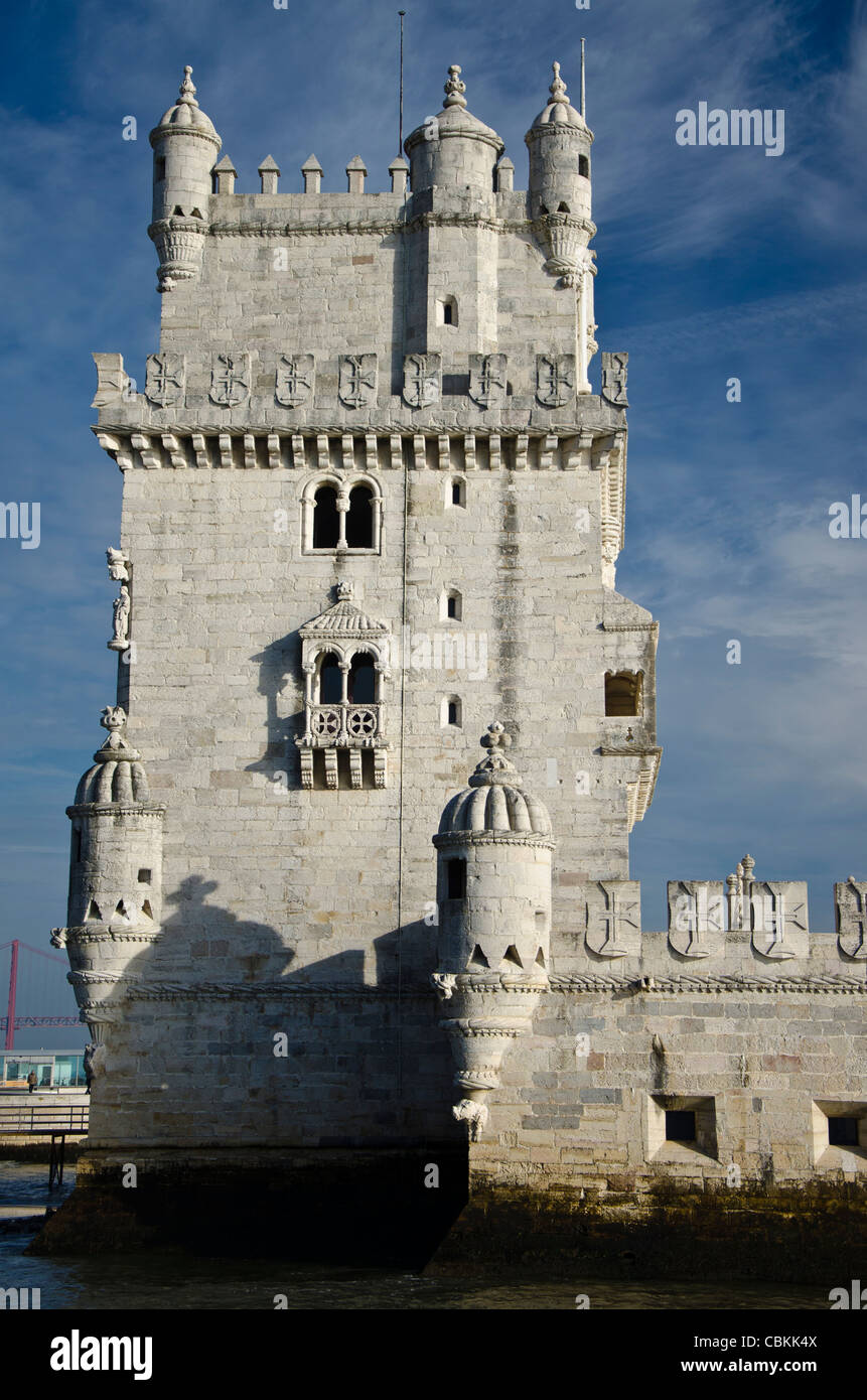Facade of Belem Castle Tower, Portugal Stock Photo - Alamy
