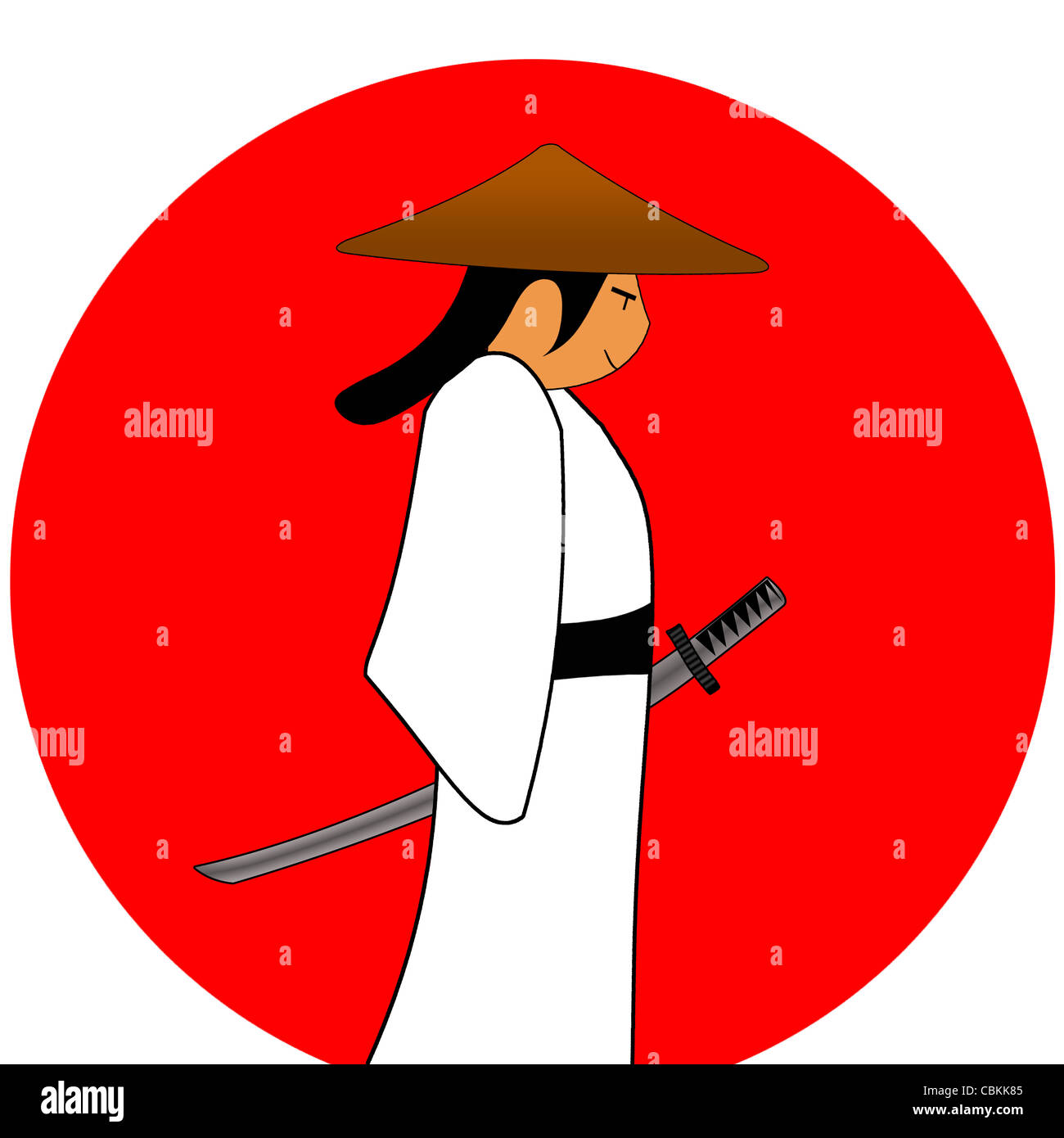 Samurai drawing hi-res stock photography and images - Alamy