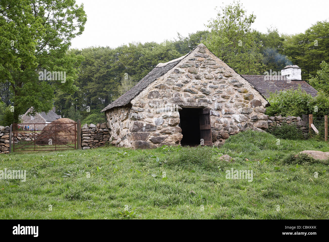 Farm house outbuilding at st fagans museum of welsh life, Wales, Uk ...