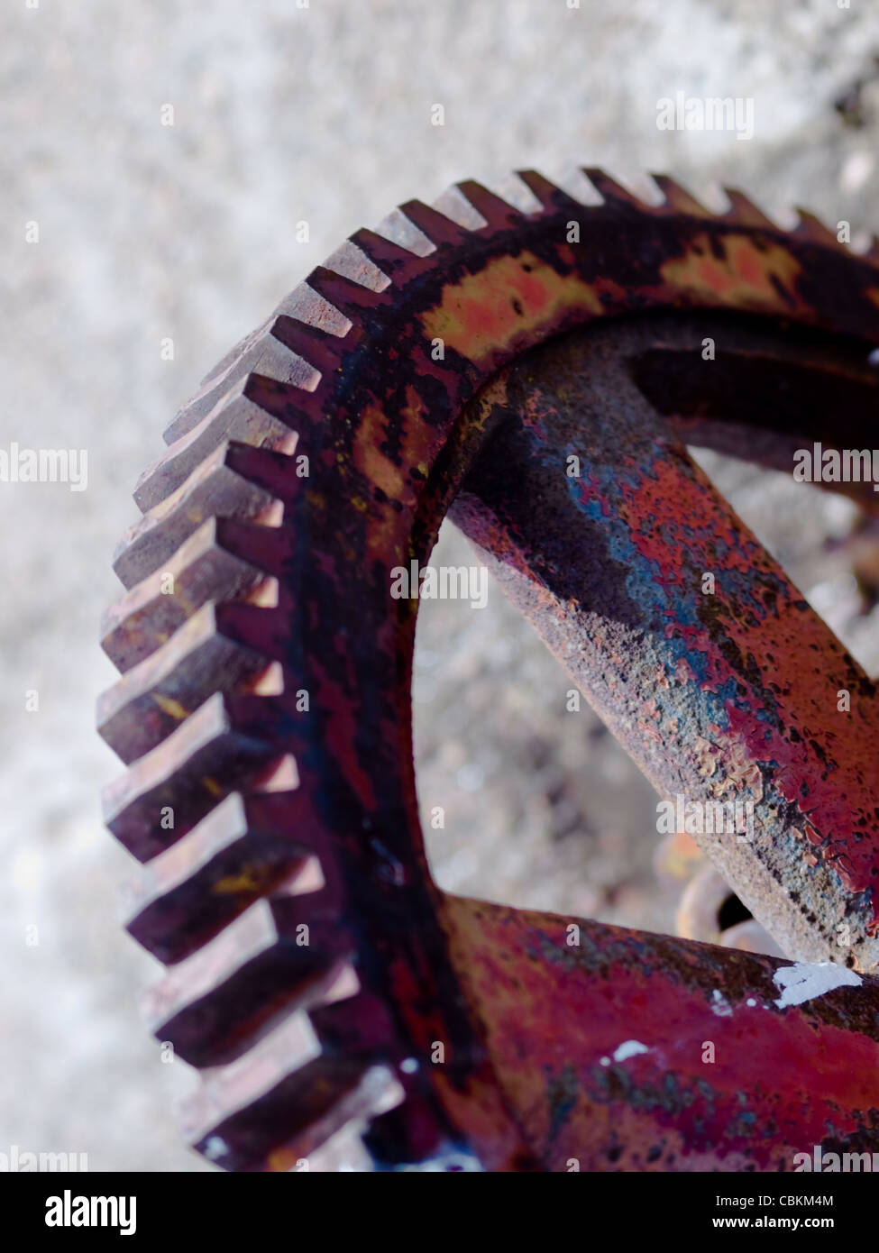 Rusted steel wheel Stock Photo - Alamy