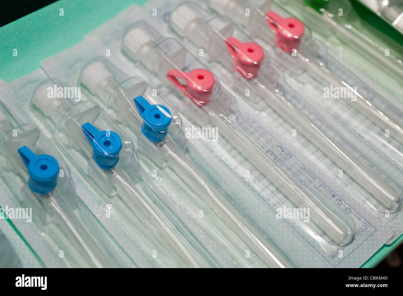 Closeup detail of intra-venous drip needles in a hospital Stock Photo ...