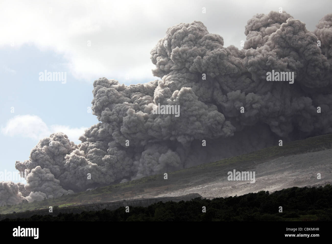 January 27, 2010 - Pyroclastic flow descending down Tar River Valley ...