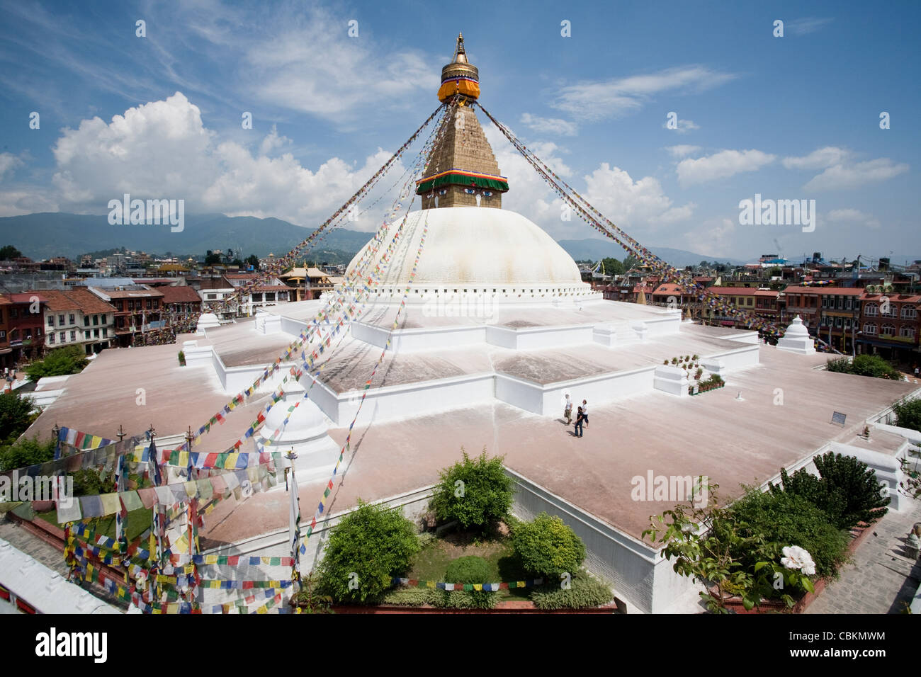 Bodhnath Temple in Nepal Stock Photo - Alamy