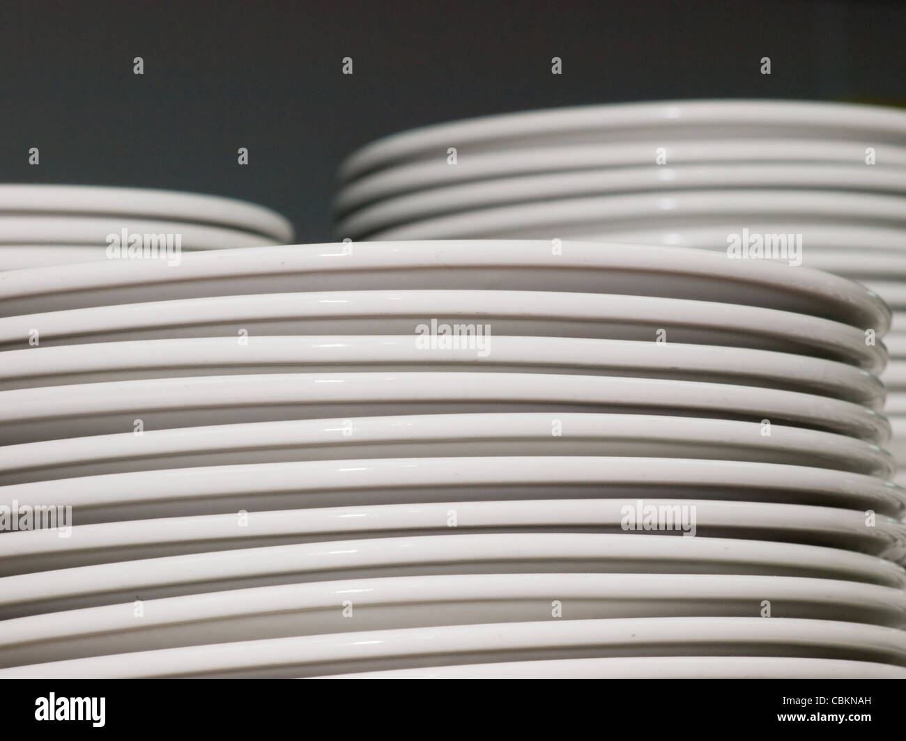 Stack of white plaes Stock Photo - Alamy