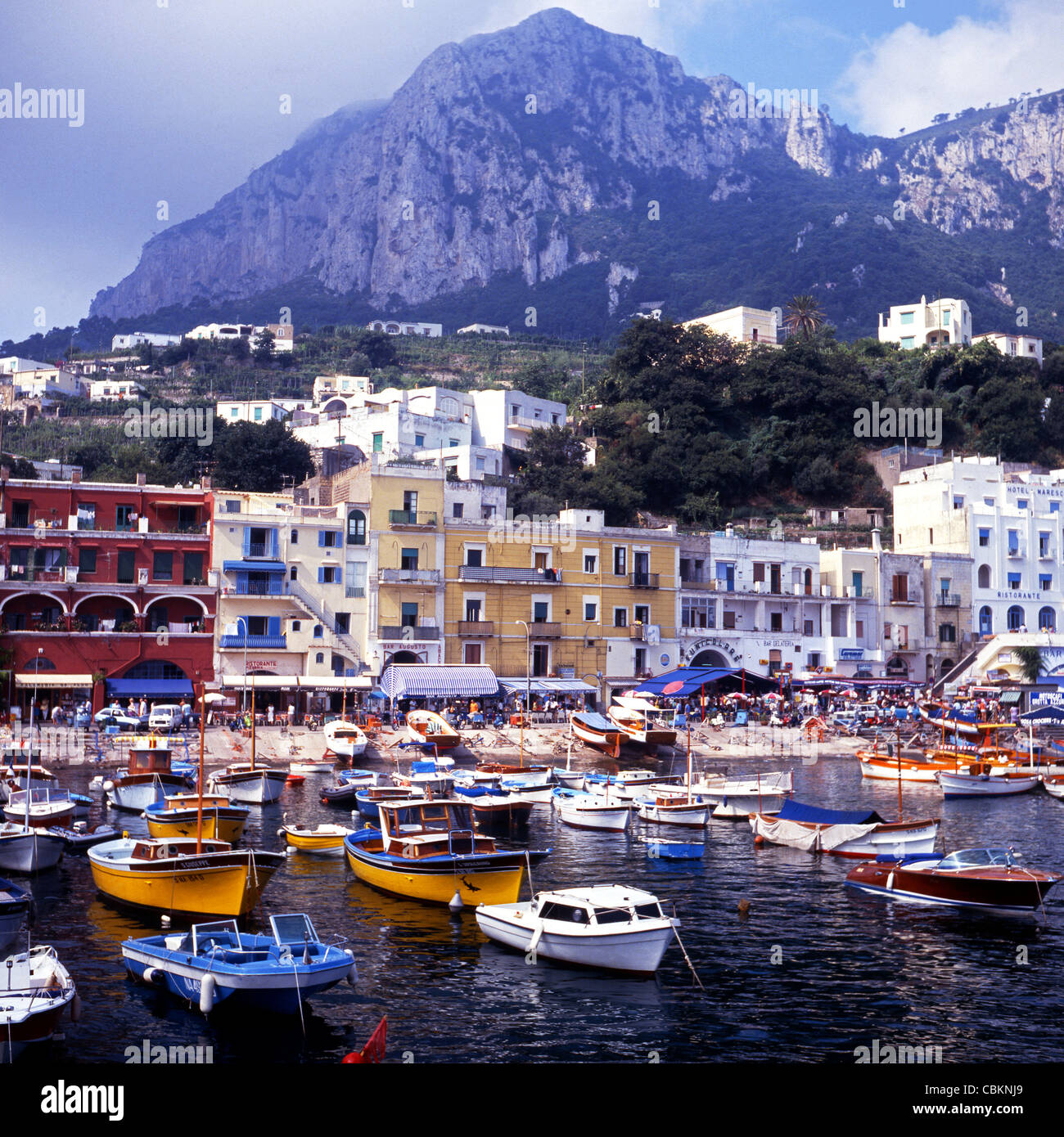 Marina Grande, Island of Capri, Gulf of Naples, Campania, Italy, Europe ...